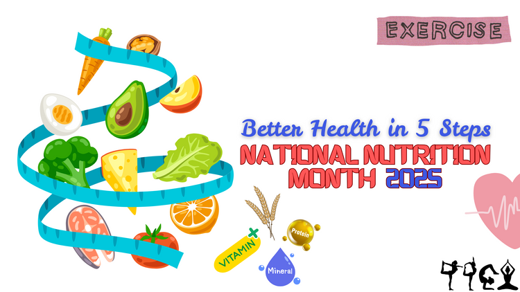 Better Health in 5 Steps: National Nutrition Month 2025 – NextLevel Fit App